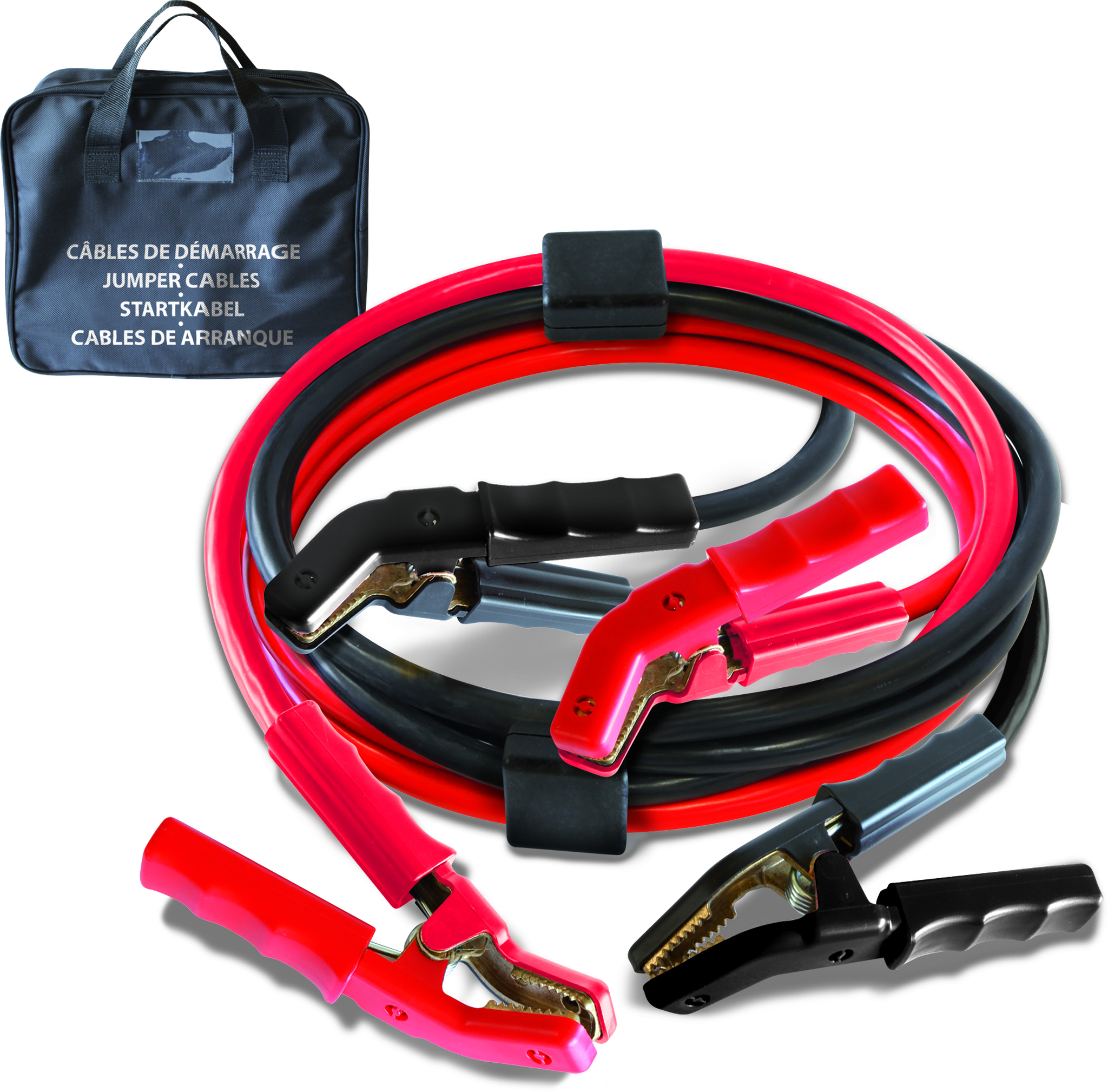 Câbles de démarrage PRO 1000 A - 5 m / 50 mm² - Pinces isolées + anti ...