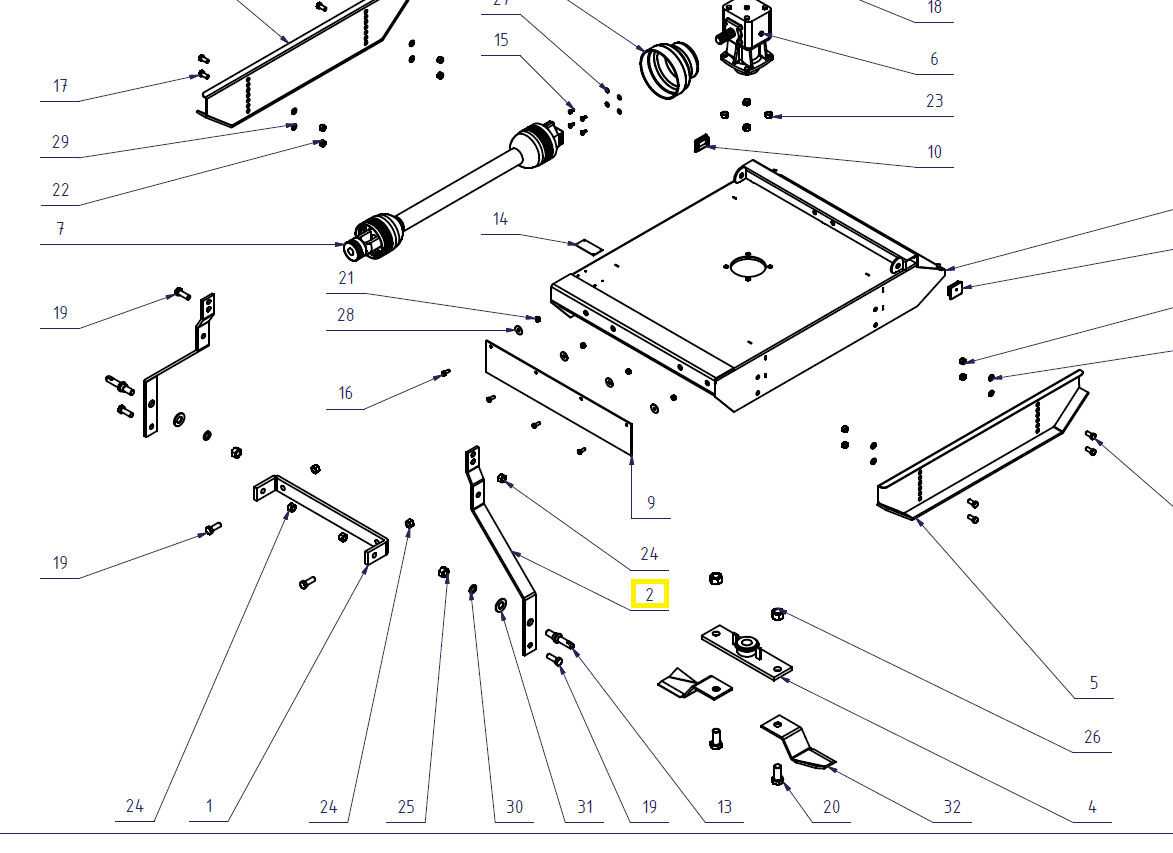 Tirant tête d'attelage Suire pour gyrobroyeur Stargreen 14-30510002 Origine