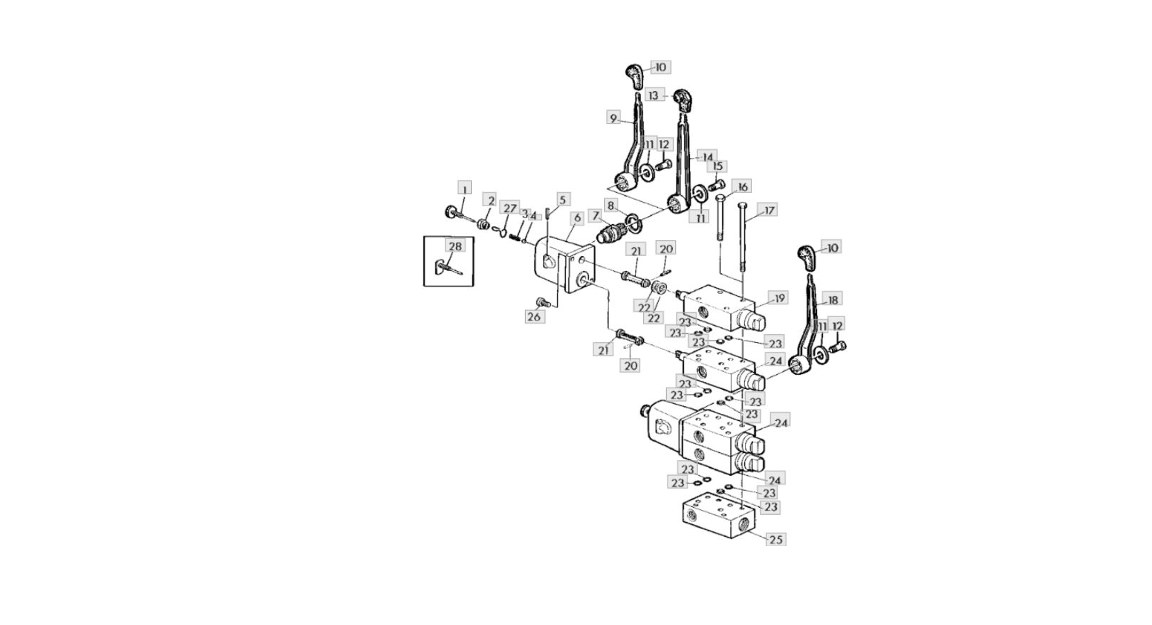 Distributeur hydraulique auxiliaire AL34593 John Deere 3040 - 3140 ...