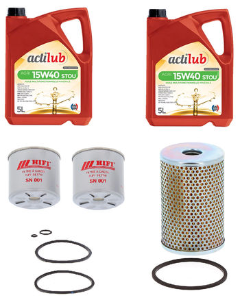 Kit filtres et huile Massey Ferguson 135, 140, 145, 148, 152