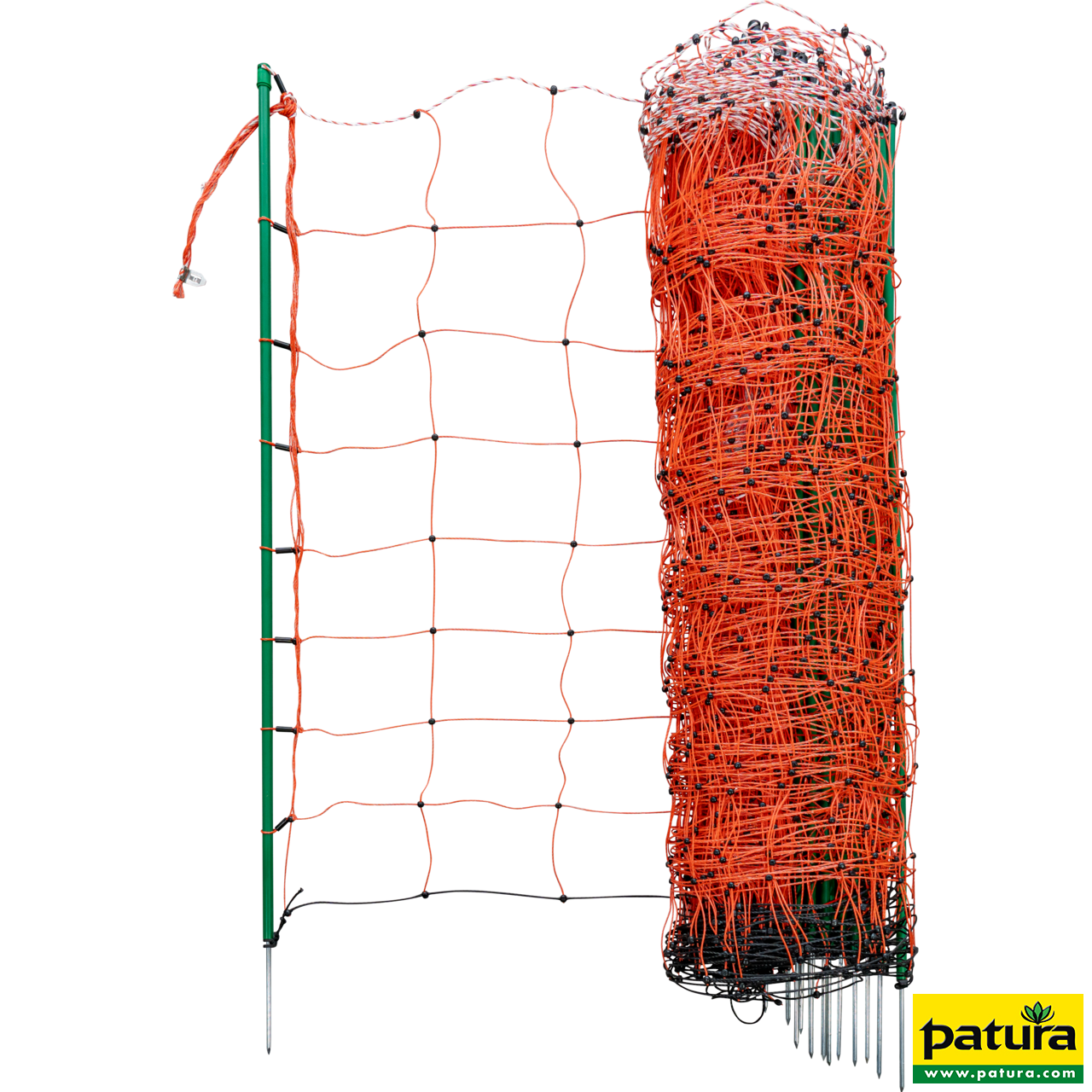 Filet électrifiéTornado, orange, h = 108 cm, pointe unique, 50m Filets ...