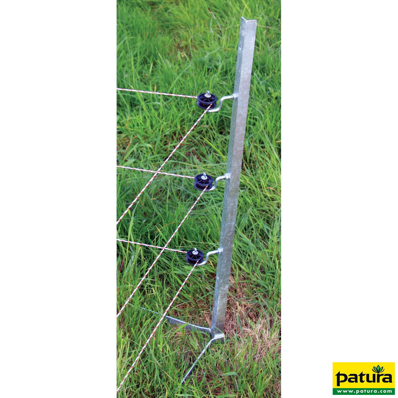 Super piquet cornière robuste pour cloture mobile jusqu'à 1,30 m de ...