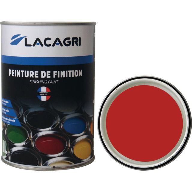 Peinture de finition rouge kuhn pot 1l lacagri Peintures et spray ...