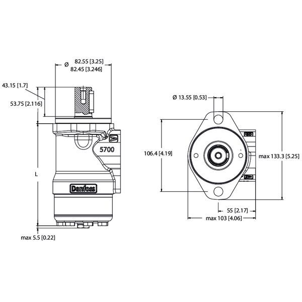 Moteur hydraulique Danfoss OMPX80 11186723