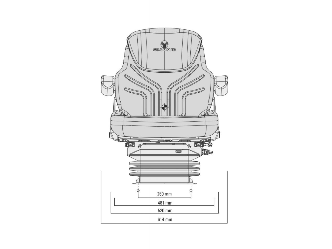 Siege tracteur Maximo L Grammer MSG95G/721