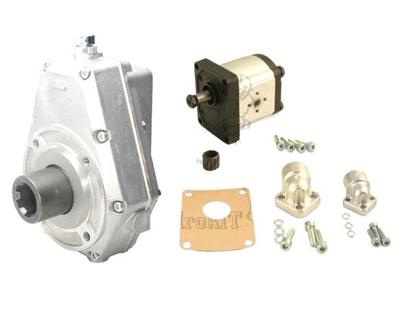 Multiplicateur avec pompe hydraulique alu - 15 L/min - arbre femelle ...