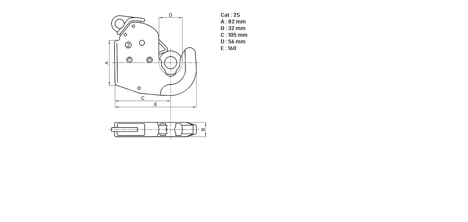 CROCHET AUTOMATIQUE CBM CAT 2S Crochets automatique - AGZ000436351