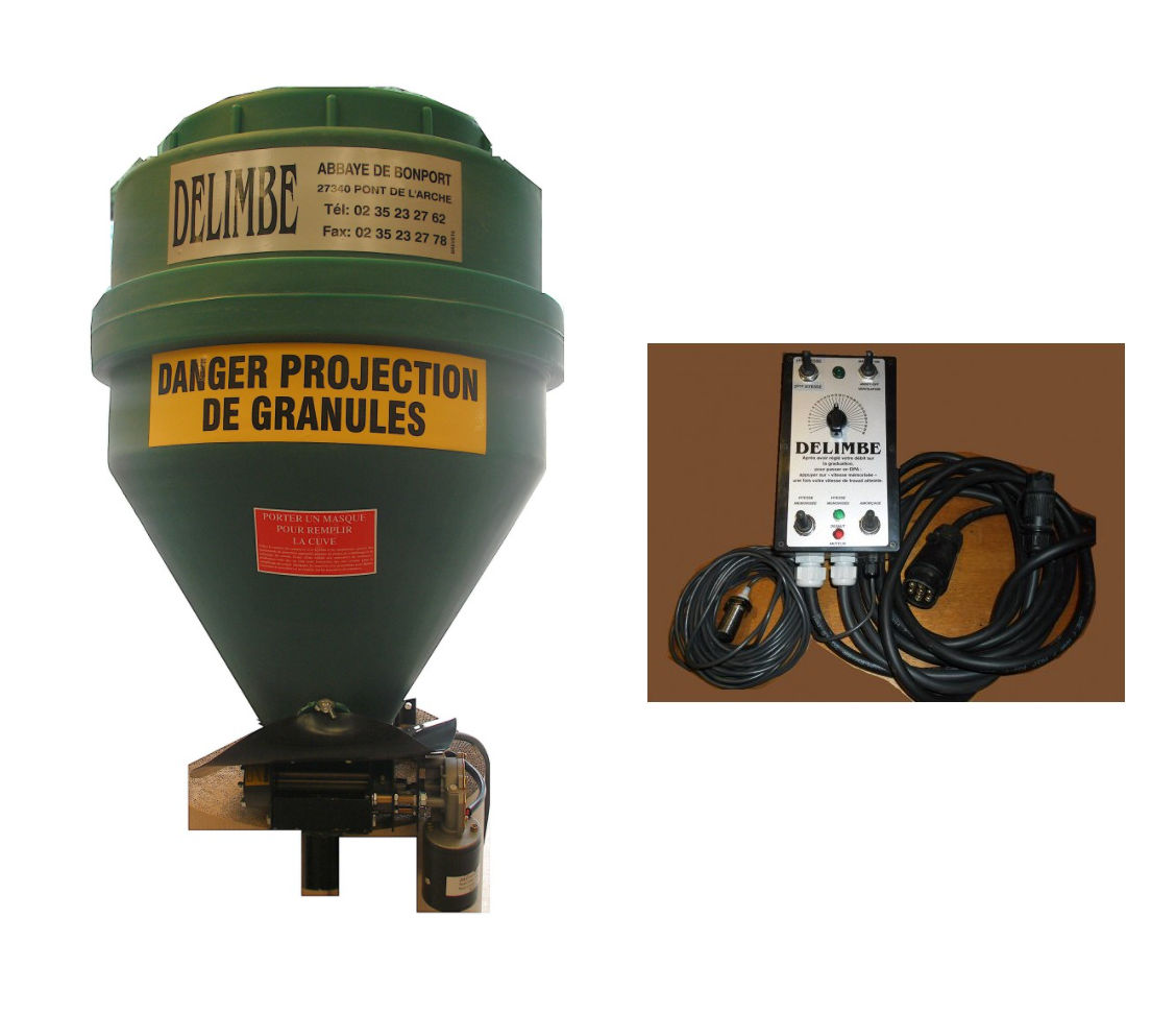 Microgranulateur Delimbe T14 70L 5 sorties avec boiter de commande DPA à capteur ...