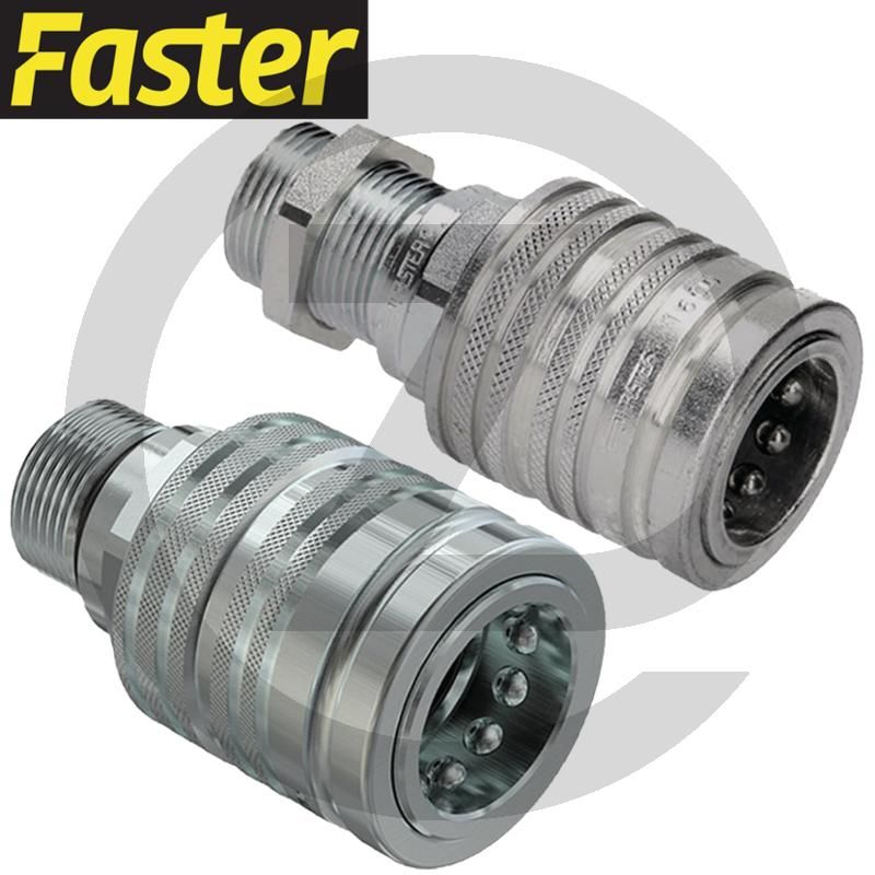 Faster CFC PP CL12L - T3 - CNV - Coupleur femelle FASTER Coupleurs hydrauliques à clapet Push ...
