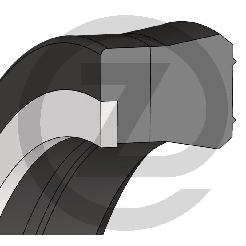 GRANIT Joint de tige asymétrique en NBR - lèvre d'étanchéité principale et bague de support à l ...