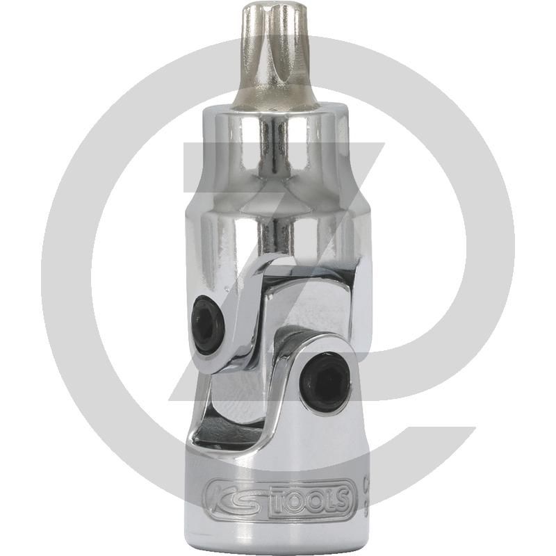 KS Tools 1/4" CHROMEplus Douille à embouts articulée pour vis TX, T30 Cliquets et douilles ...