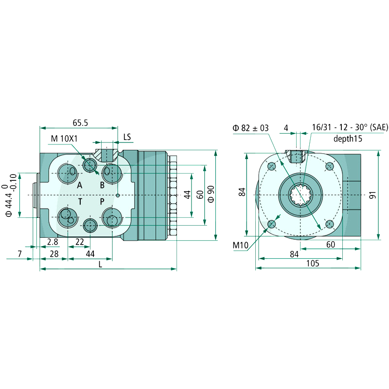 Orbitrol de direction G-OSPC-160-LS Boitier & orbitrol de direction ...