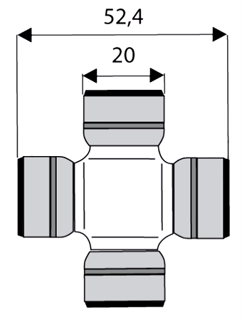 Croisillon 20x52.4mm Croisillon standard - AGZ000601443