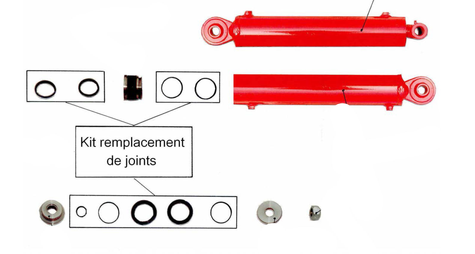 Kit de joints de vérin réglage train de disques Grégoire Besson ...