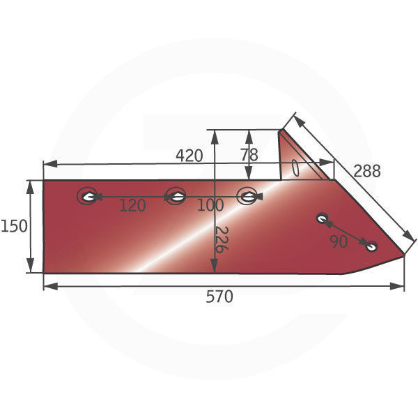 Soc charrue Naud - 031189D - 14 " - Droit - Origine