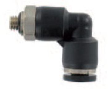 Raccord Air Laiton nickelé 1/4"M x 4mm coudé 90° orientable Compresseur à air comprimé ...
