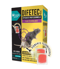 Raticide et Souricide en pâte sachet 10 g Difetec Boite 150 g - zapi ...